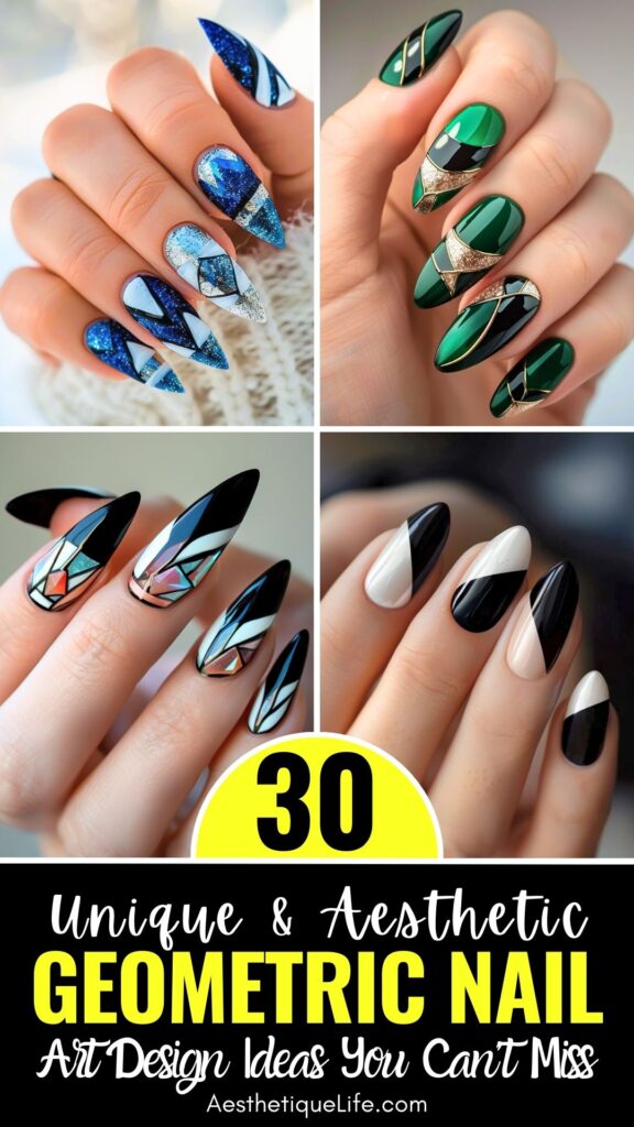 30 Chic Geometric Nail Art Designs That Scream Sophistication ...
