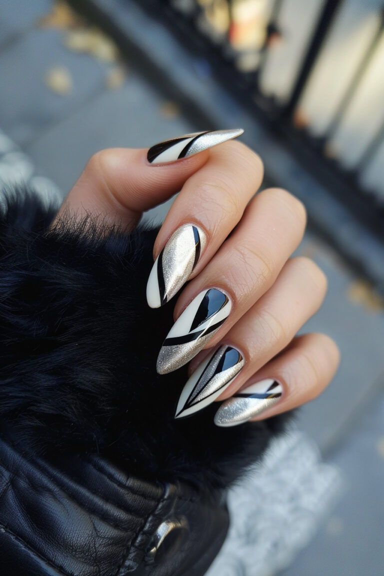 30 Chic Geometric Nail Art Designs That Scream Sophistication ...