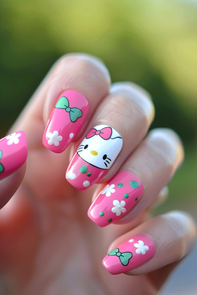 20 Adorable Hello Kitty Nail Ideas for an Elegant and Unique Look ...