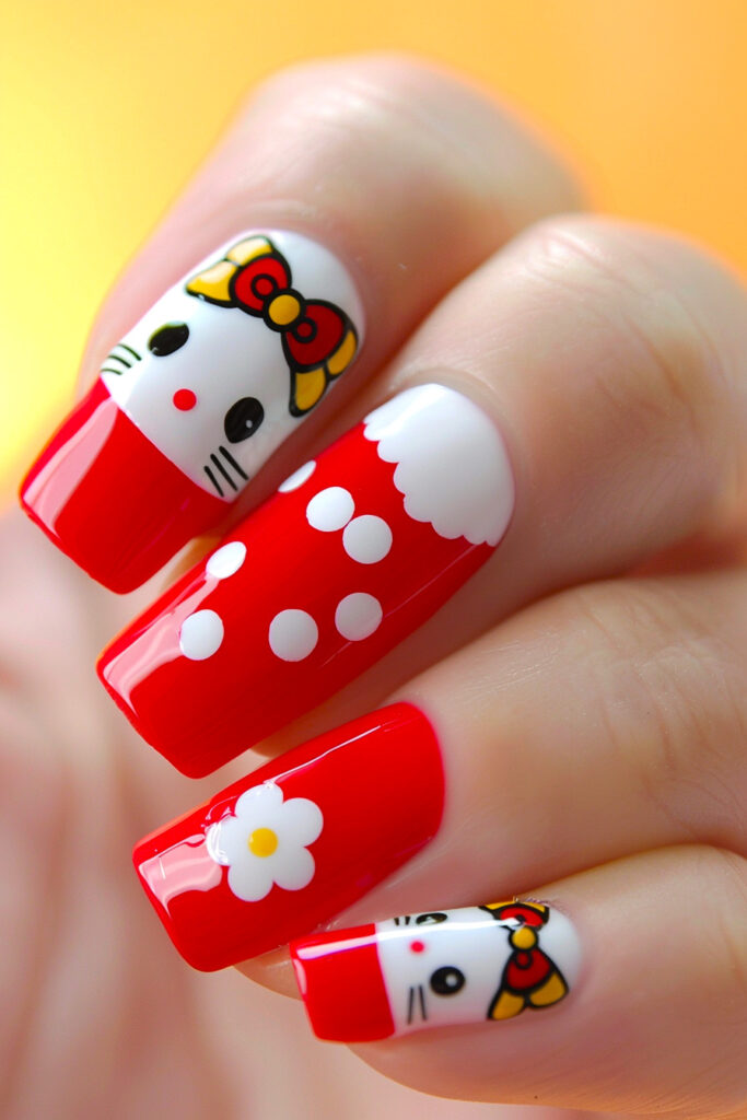 20 Adorable Hello Kitty Nail Ideas for an Elegant and Unique Look ...