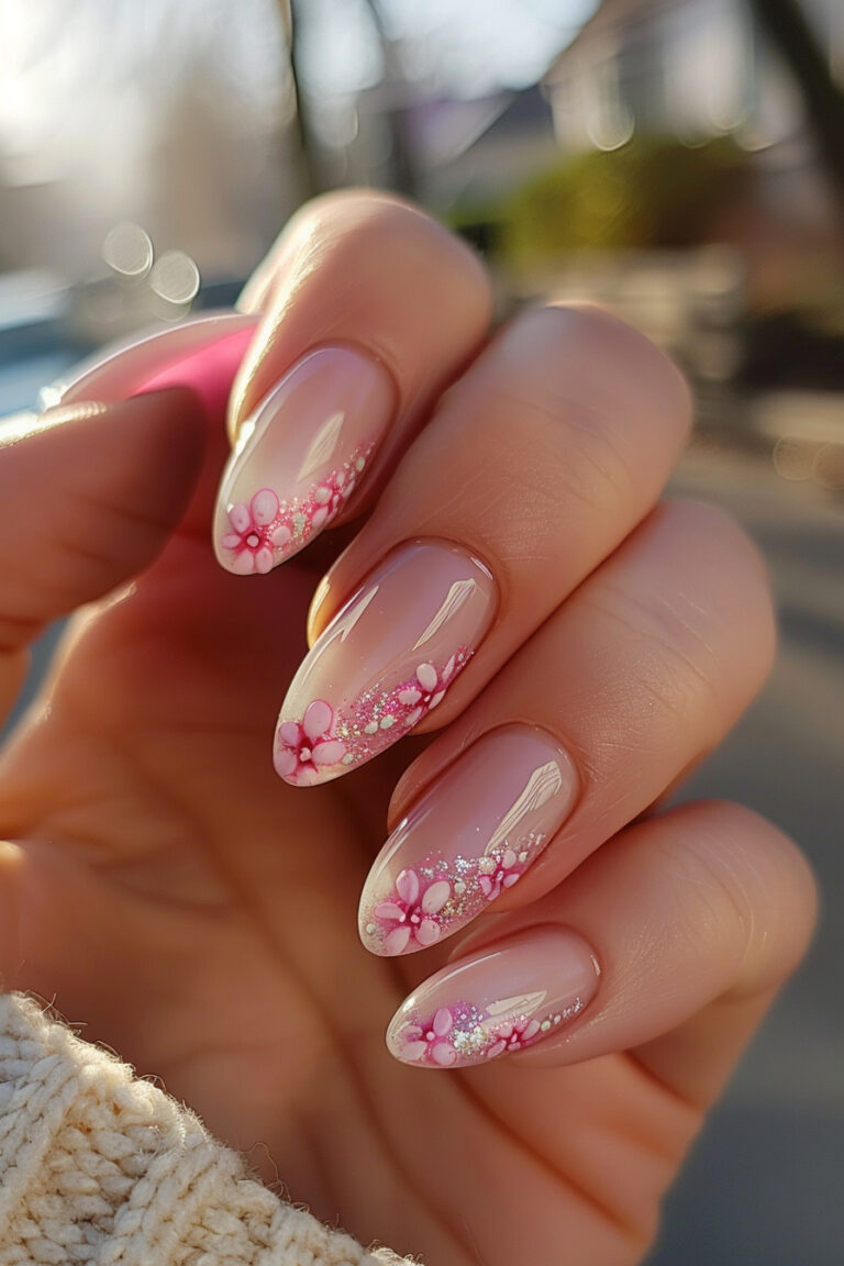 30 Gorgeous Pink Flower Nail Designs You’ll Love – aesthetiquelife.com