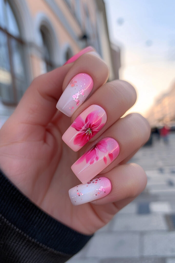 30 Gorgeous Pink Flower Nail Designs You’ll Love – aesthetiquelife.com